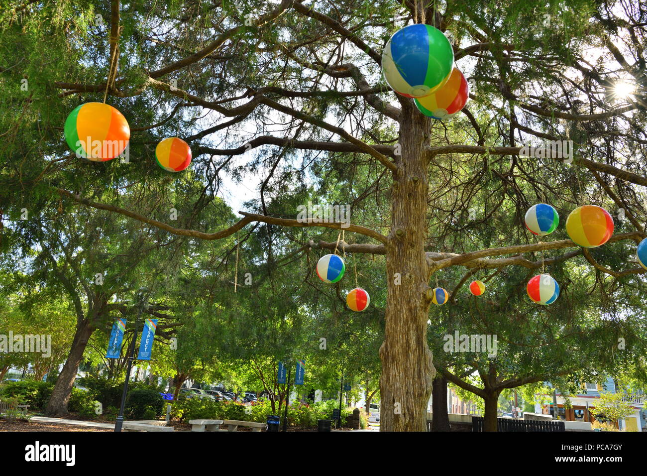 Decorated with balls hi-res stock photography and images - Alamy