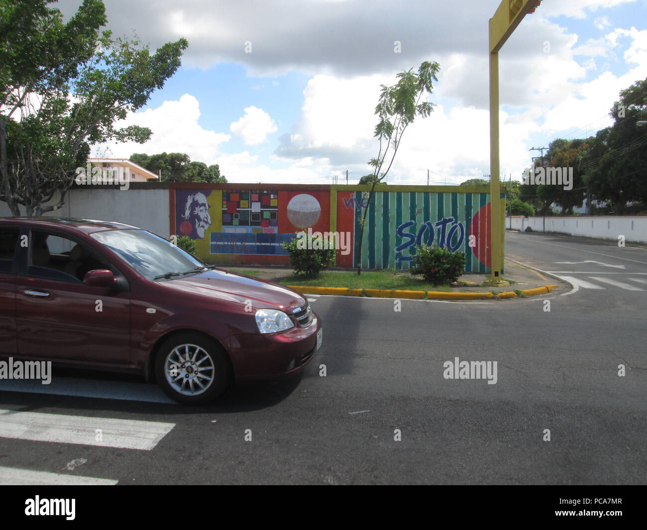 Typical street view in Bolivar city, Venezuela Stock Photo - Alamy