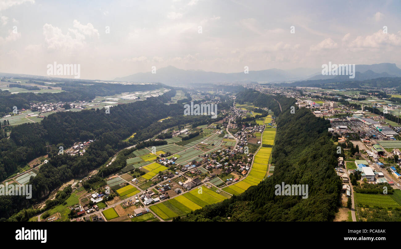 Aerial view of river terrace hi-res stock photography and images - Alamy