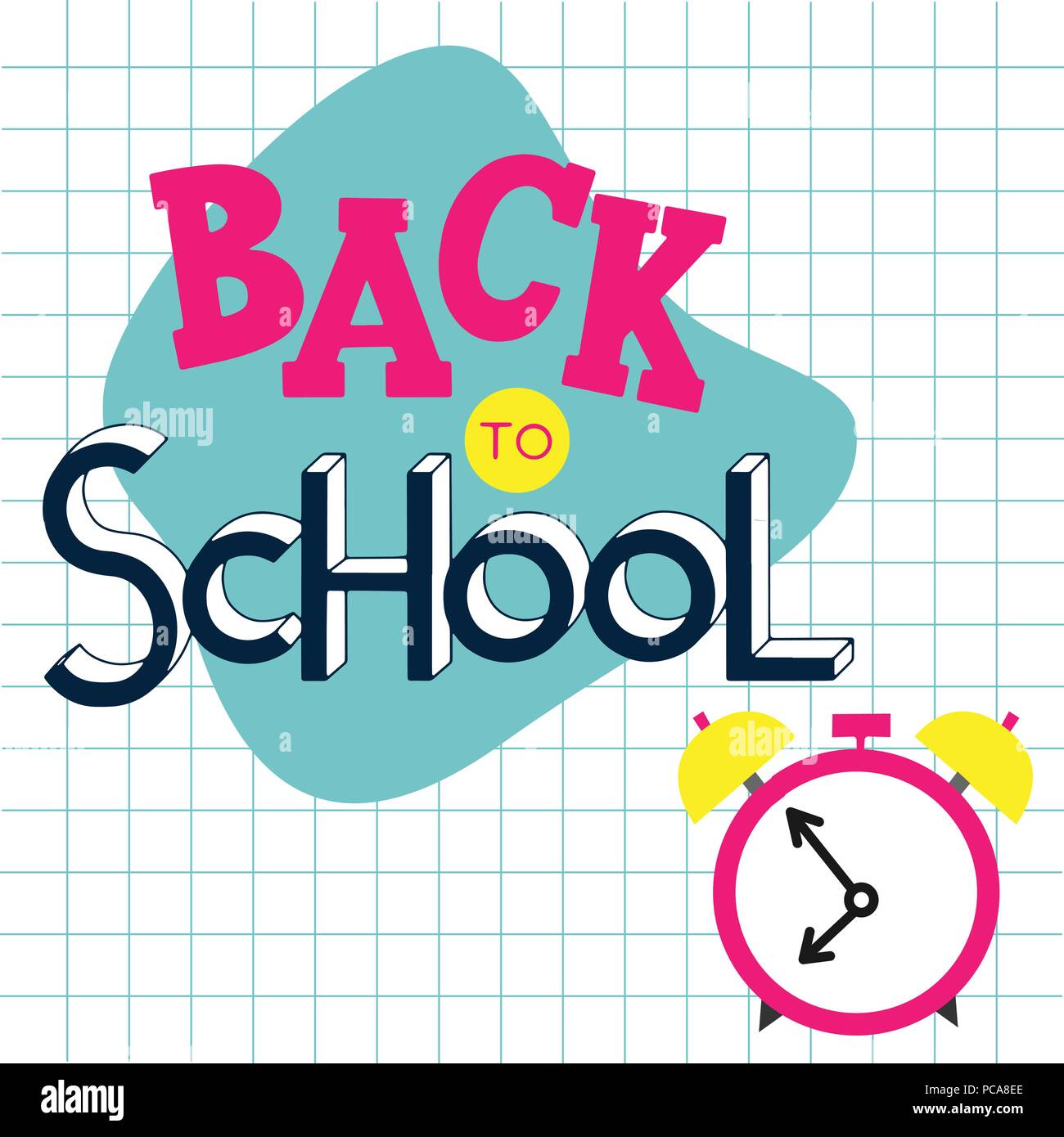 Back to school hand drawn lettering. Elements for greeting card, poster ...