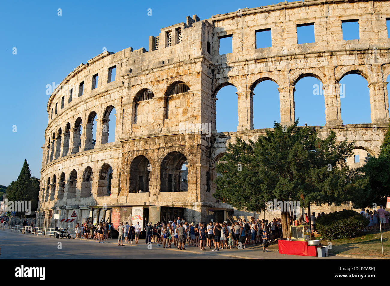 Taken to contrast the old and new of the Roman Amphitheatre and the ...