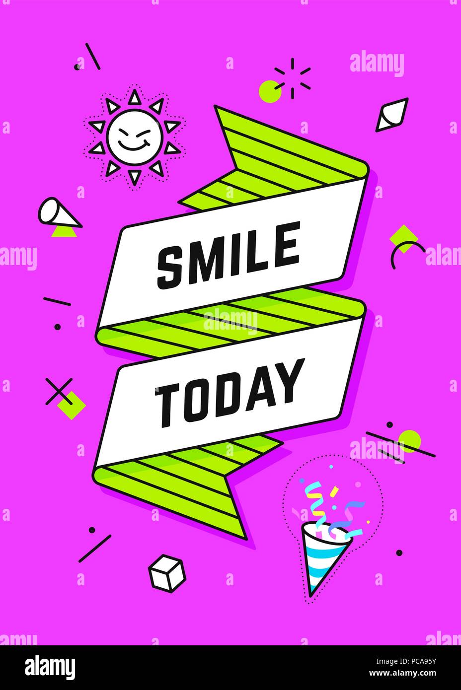 Smile today Stock Vector Images - Alamy