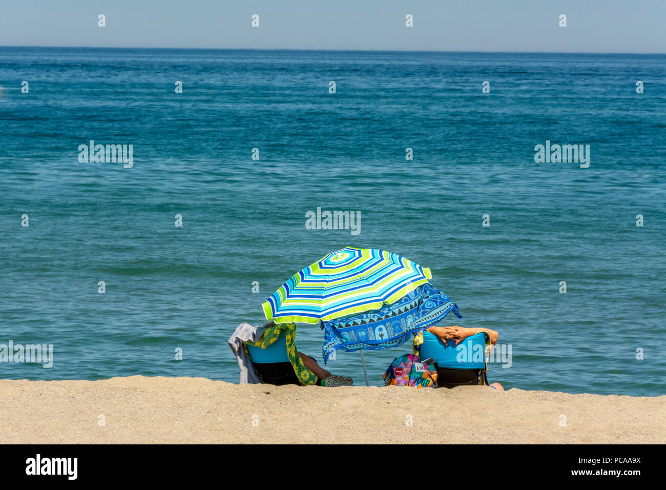 Sunbathers france beach hi-res stock photography and images - Alamy