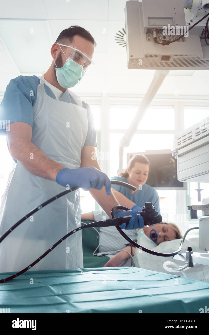 Stomach examination hi-res stock photography and images - Alamy