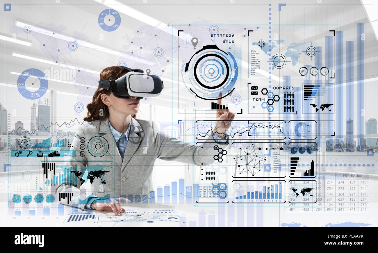 Using modern technologies Stock Photo - Alamy