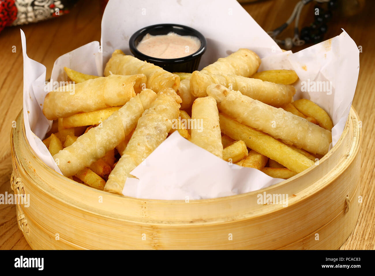 Deep Fried Turkish Cigar Shaped Rolls - Sigara Boregi Stock Photo - Alamy