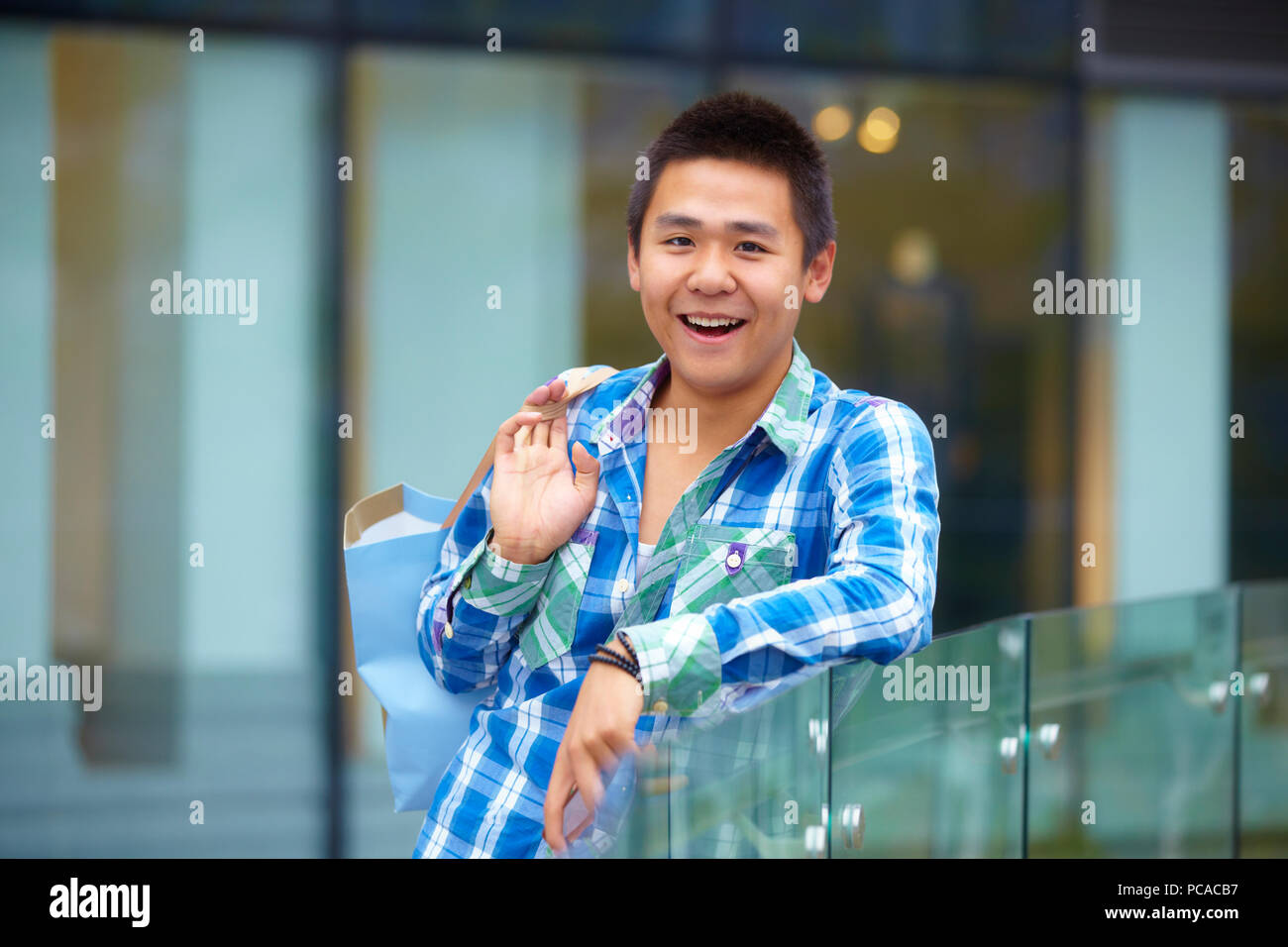 one young Chinese man portrait Stock Photo - Alamy