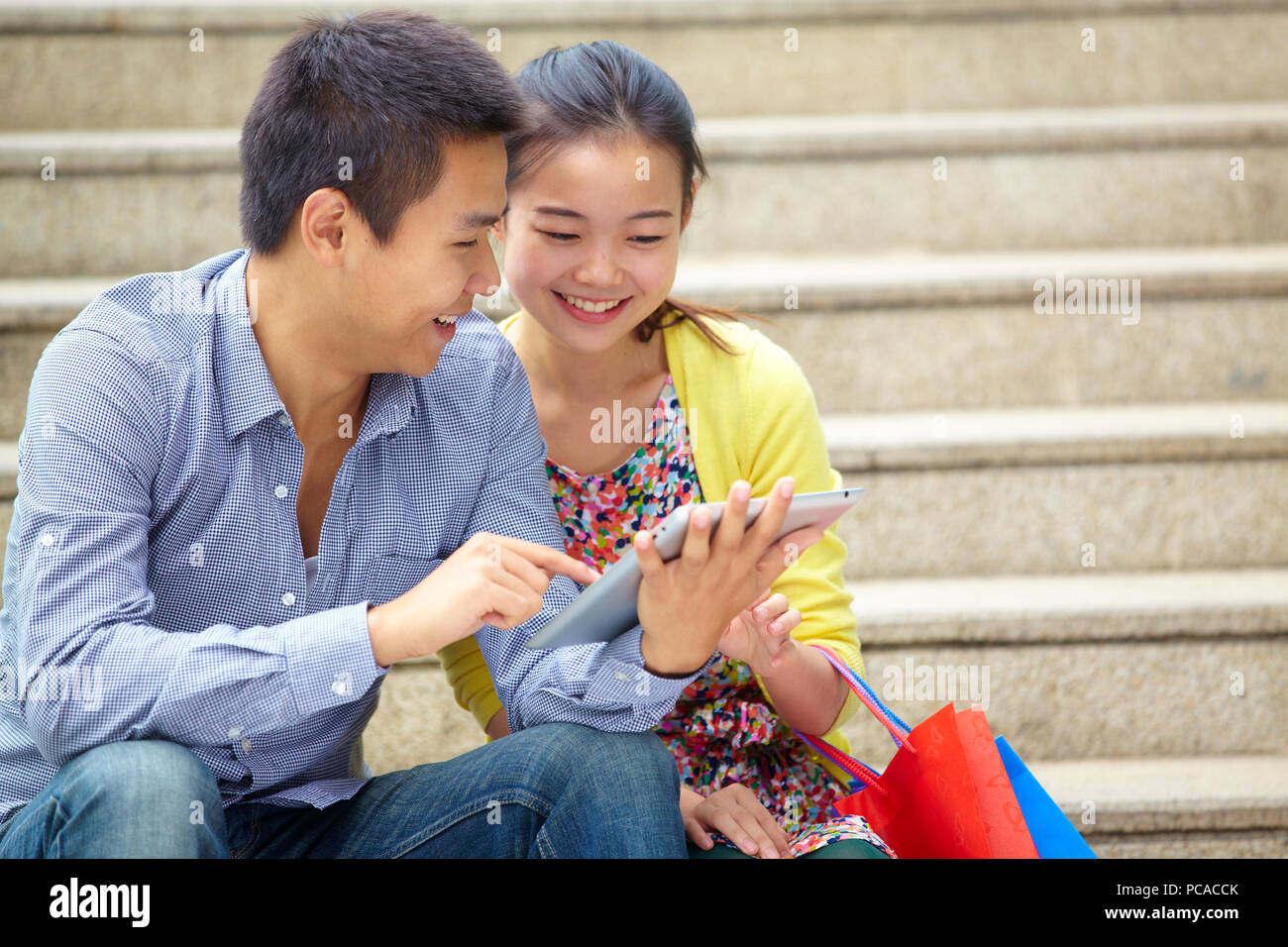 happy young asian couple together Stock Photo - Alamy