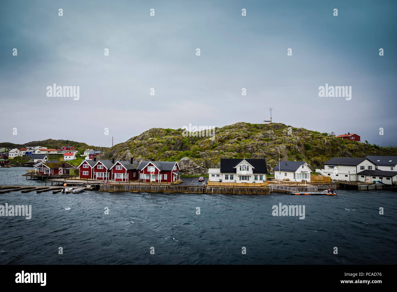 Skrova fishing village close to Svolvaer, Lofoten Islands, Norway Stock ...