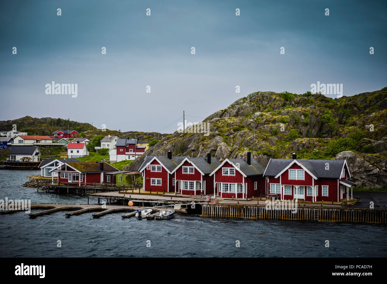 Skrova fishing village close to Svolvaer, Lofoten Islands, Norway Stock ...