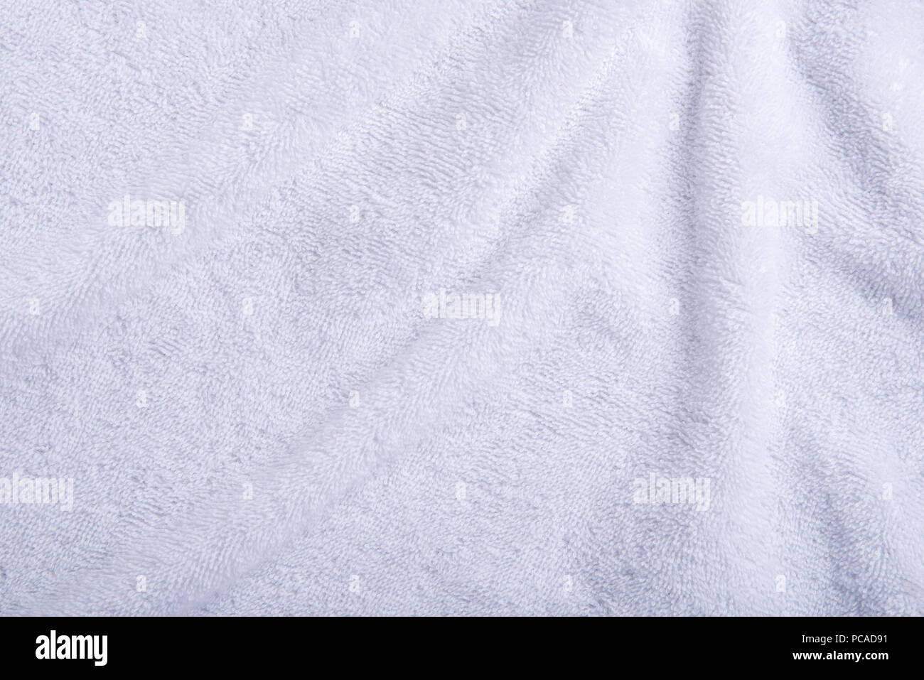 Texture of soft cotton fluffy white towel as a beautiful background ...