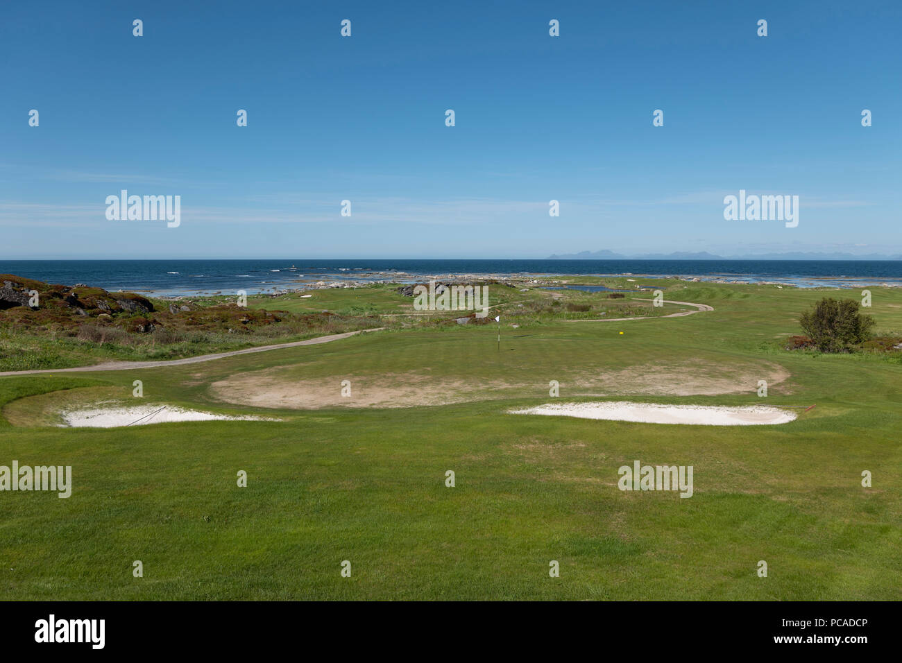 Lofoten links golf course, Hov Hestegård, Norway Stock Photo - Alamy