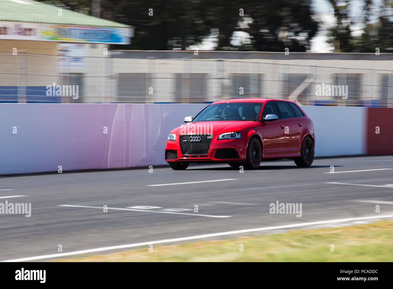 Cape Town, South Africa. 21 December 2013. Red Audi RS3 at open dat ...