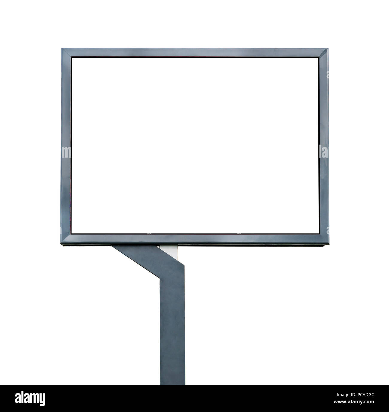 Large blank, empty, white billboard screen Stock Photo - Alamy