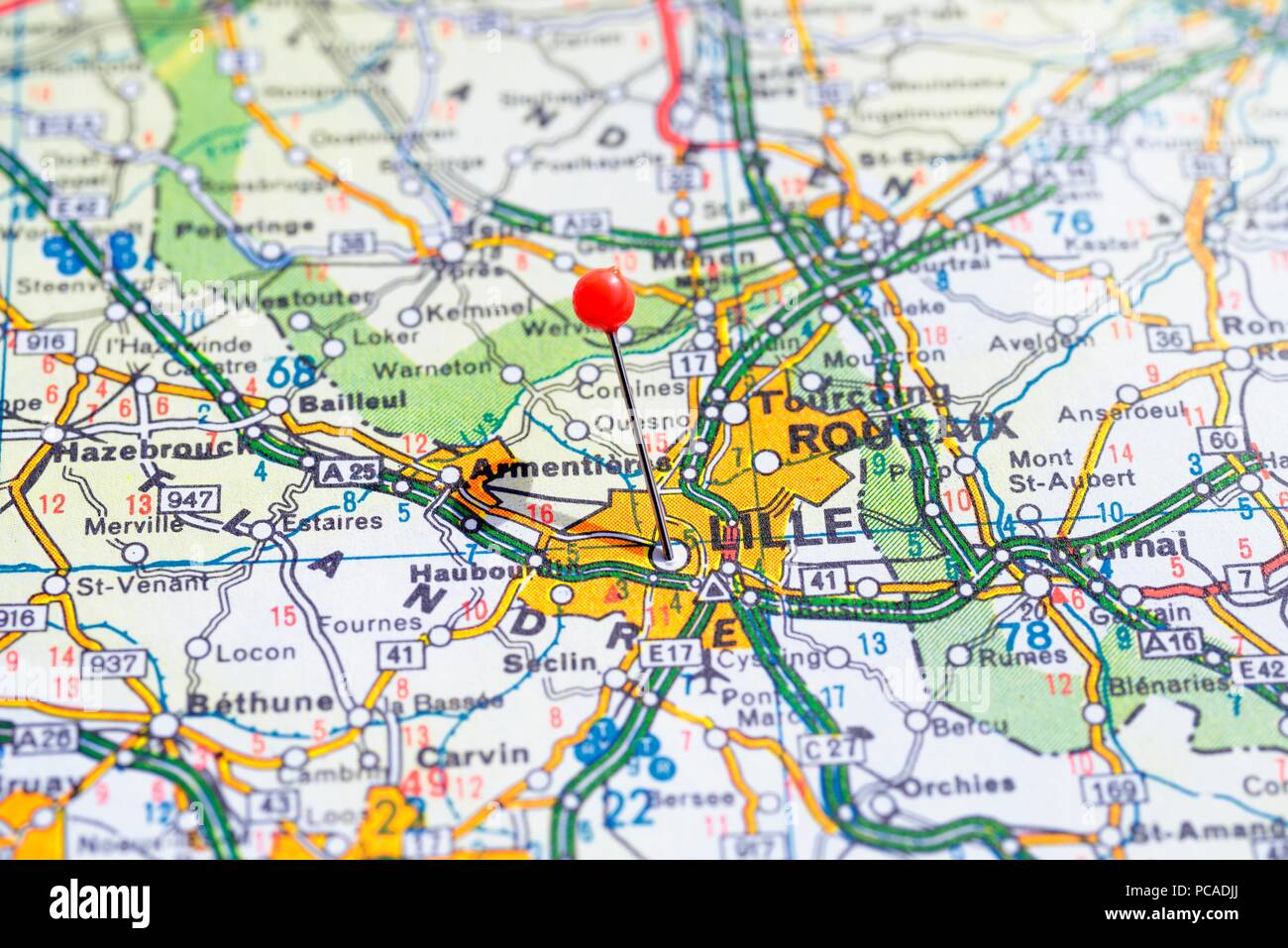 Quimper map hi-res stock photography and images - Alamy