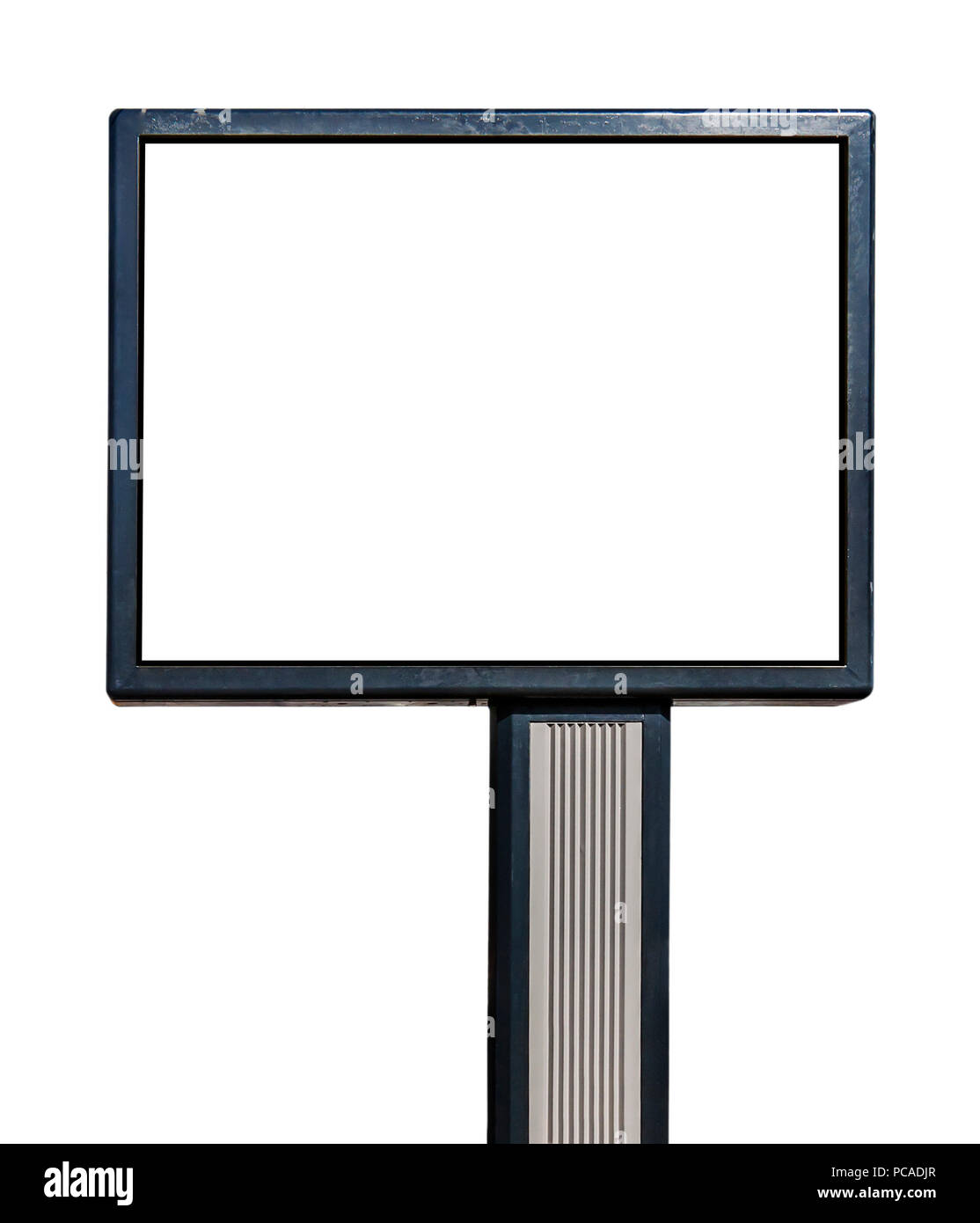 White Billboard isolated on white Stock Photo - Alamy