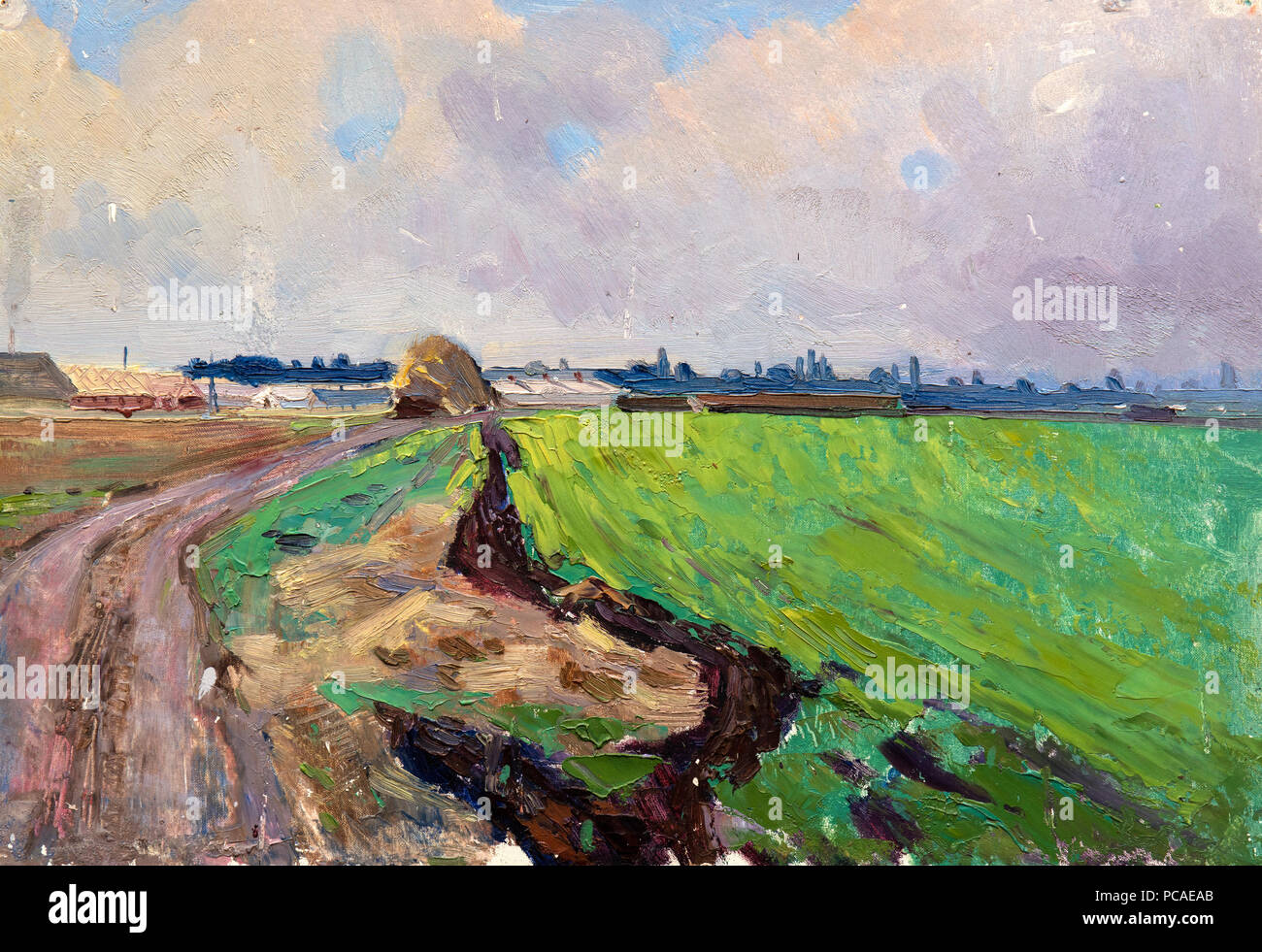 landscape, oil painting, hand made Stock Photo - Alamy
