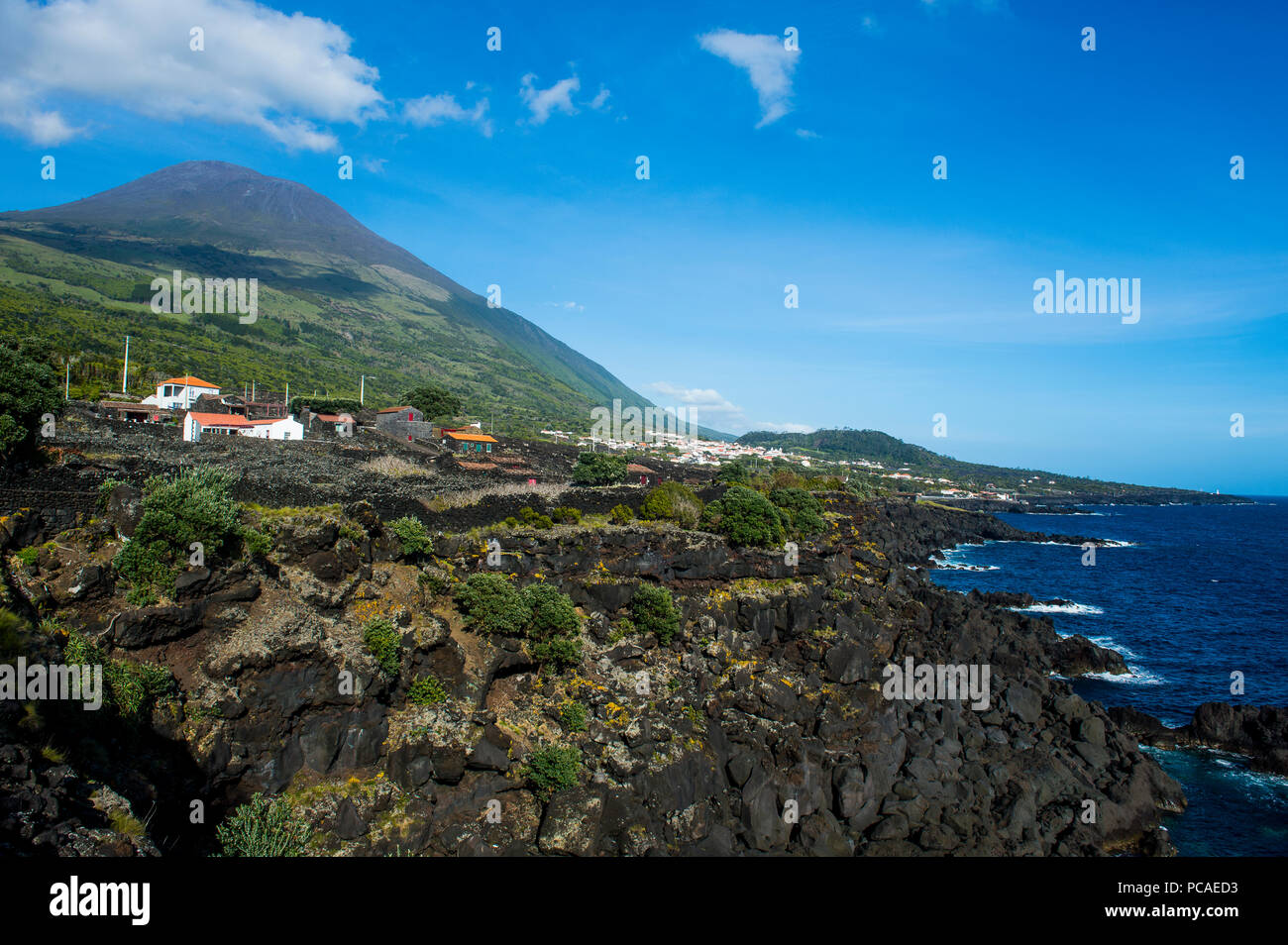 Ponta do Pico, highest mountain of Portugal, Island of Pico, Azores ...