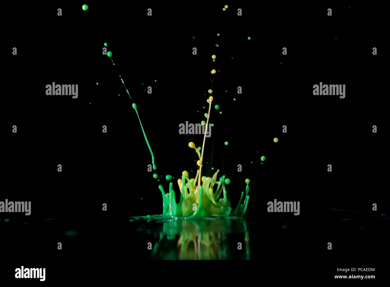 abstract color splash isolated on black background Stock Photo - Alamy