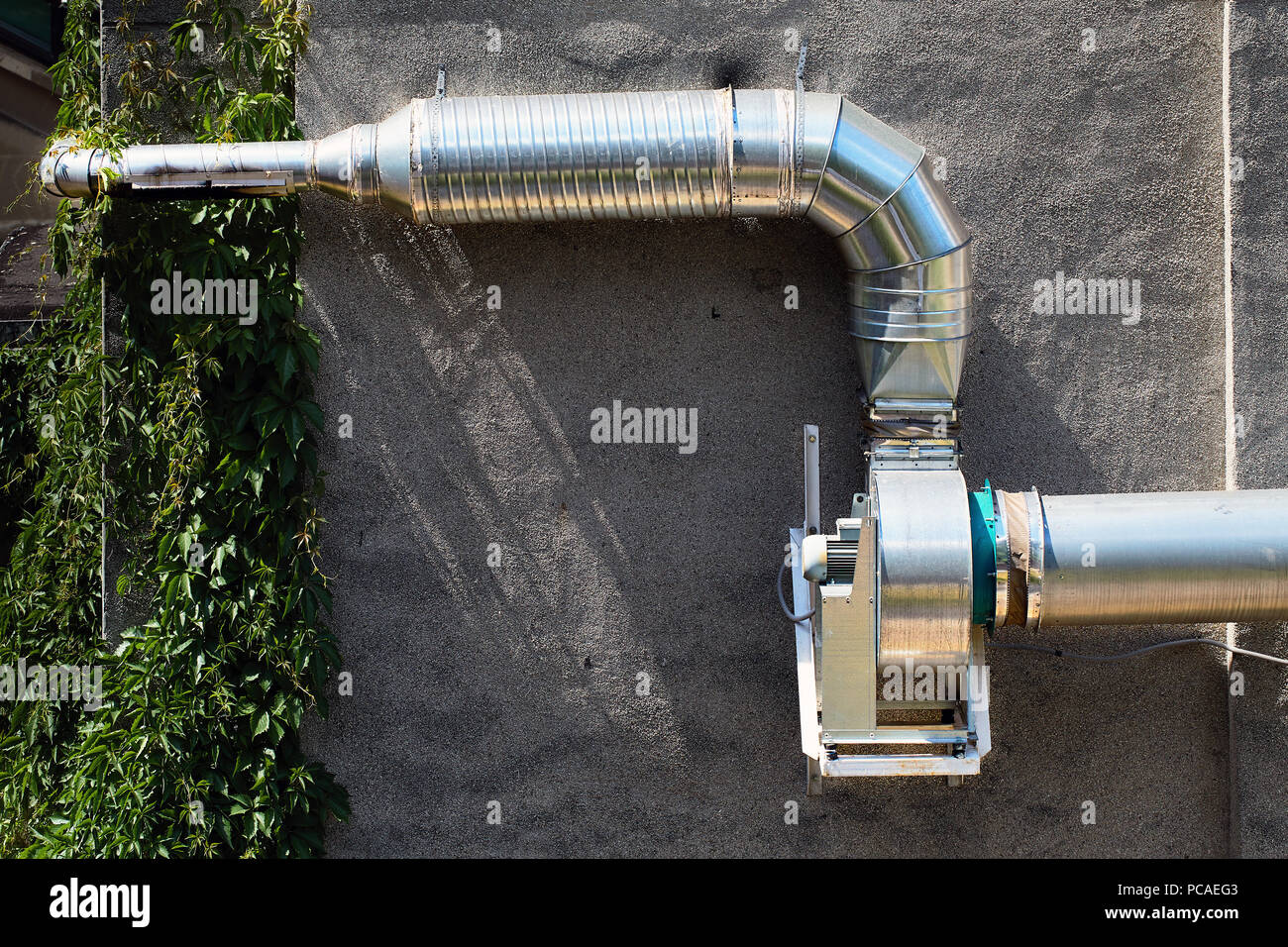 Fumes ventilation system on wall of medical building Stock Photo - Alamy