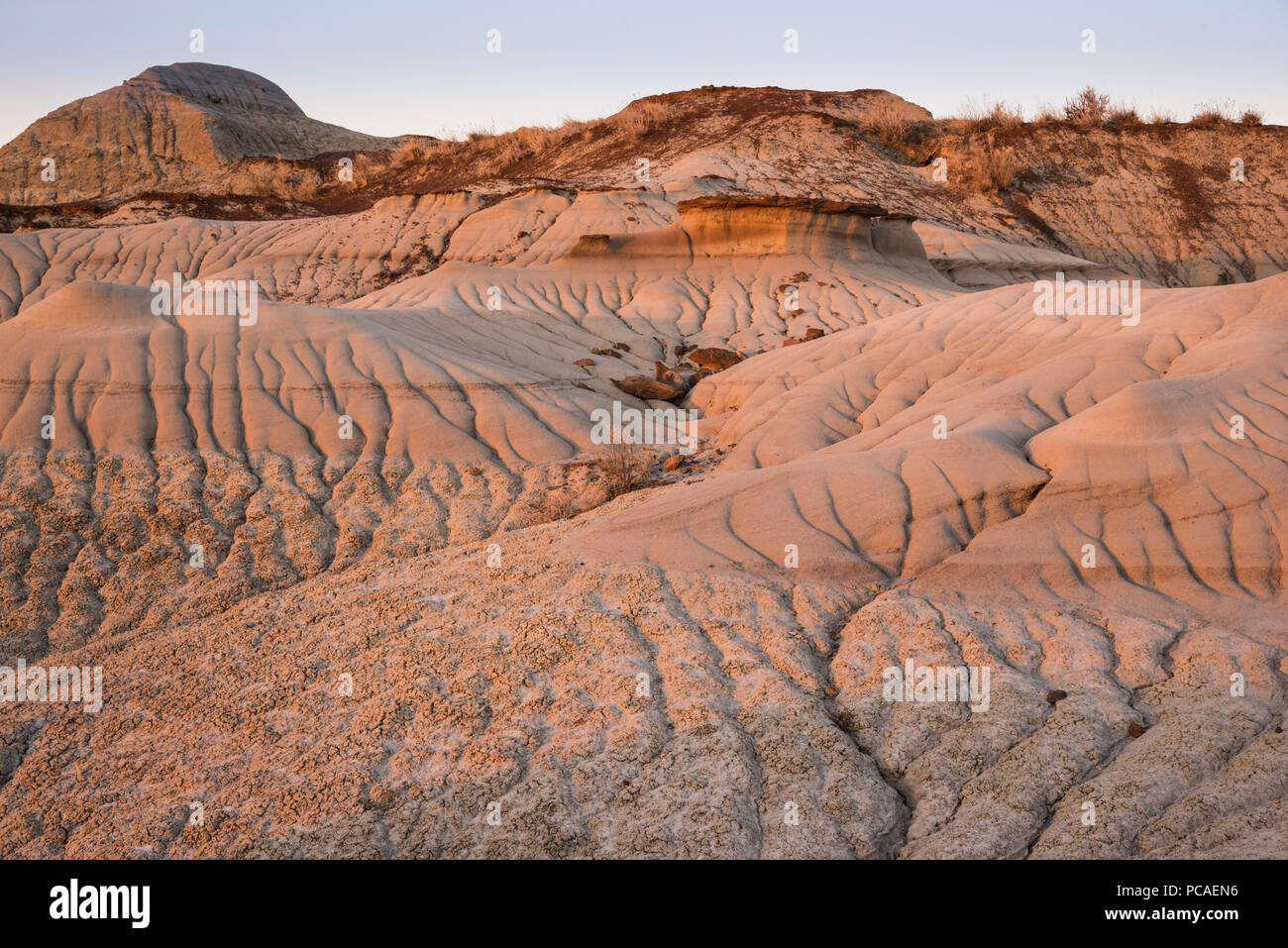 Rock formations and hoodoos in Dinosaur Provincial Park, UNESCO World ...