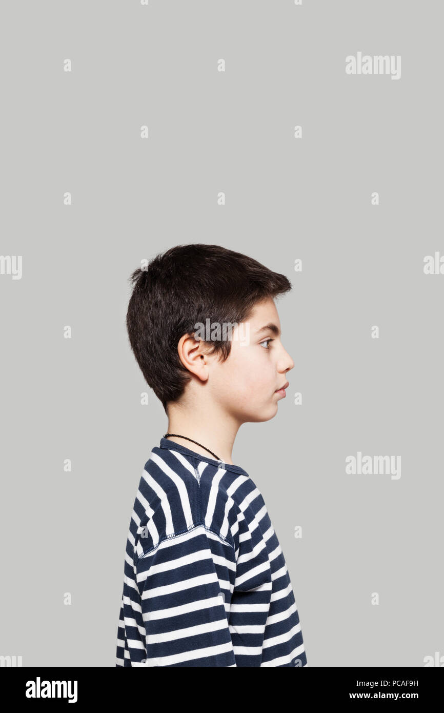 Boy with striped shirt hi-res stock photography and images - Alamy