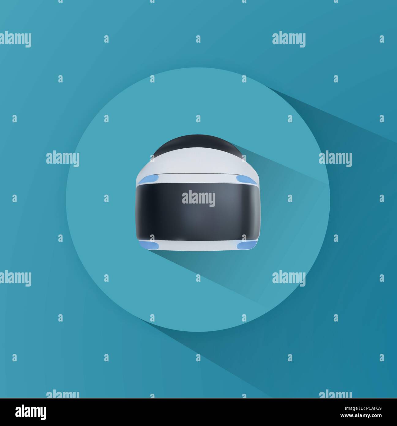 Hand virtual reality woman Stock Vector Images - Alamy