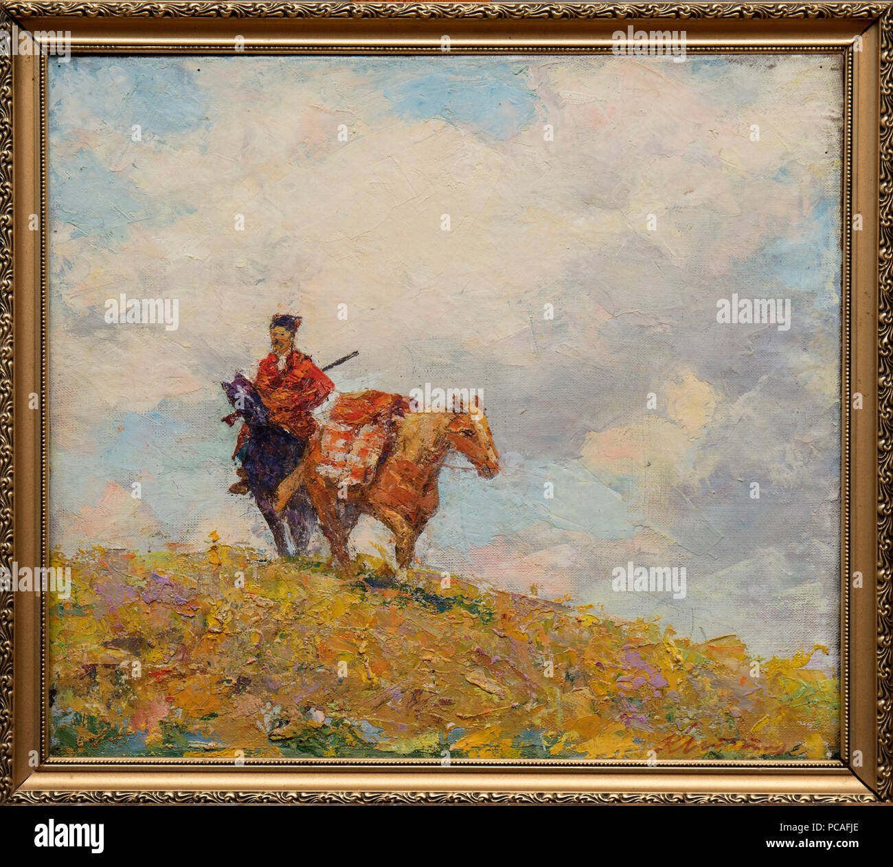 oil painting, portrait, handmade Stock Photo - Alamy