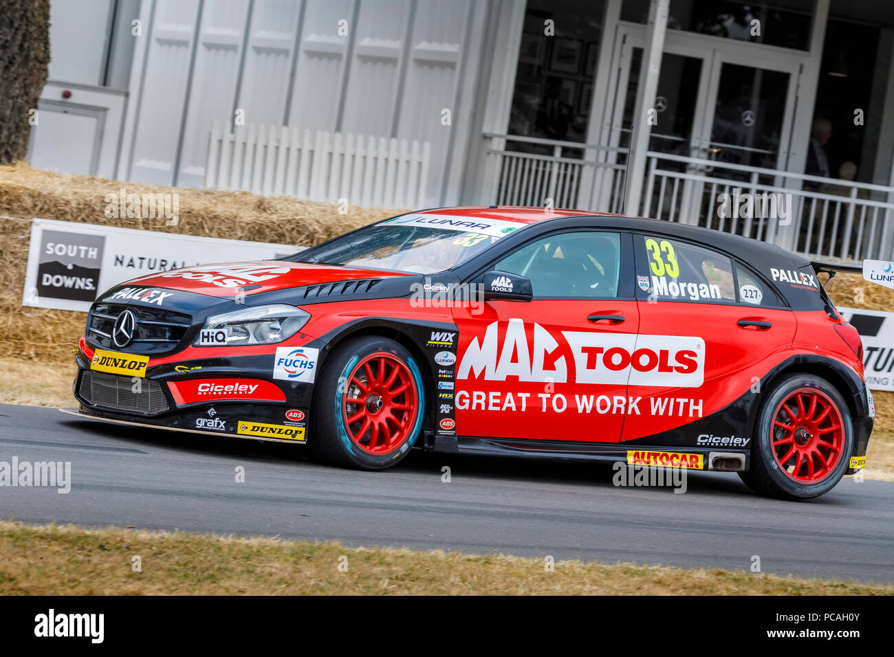 2018 Ciceley Racing Mercedes A-Class BTCC racer with driver Adam Morgan ...