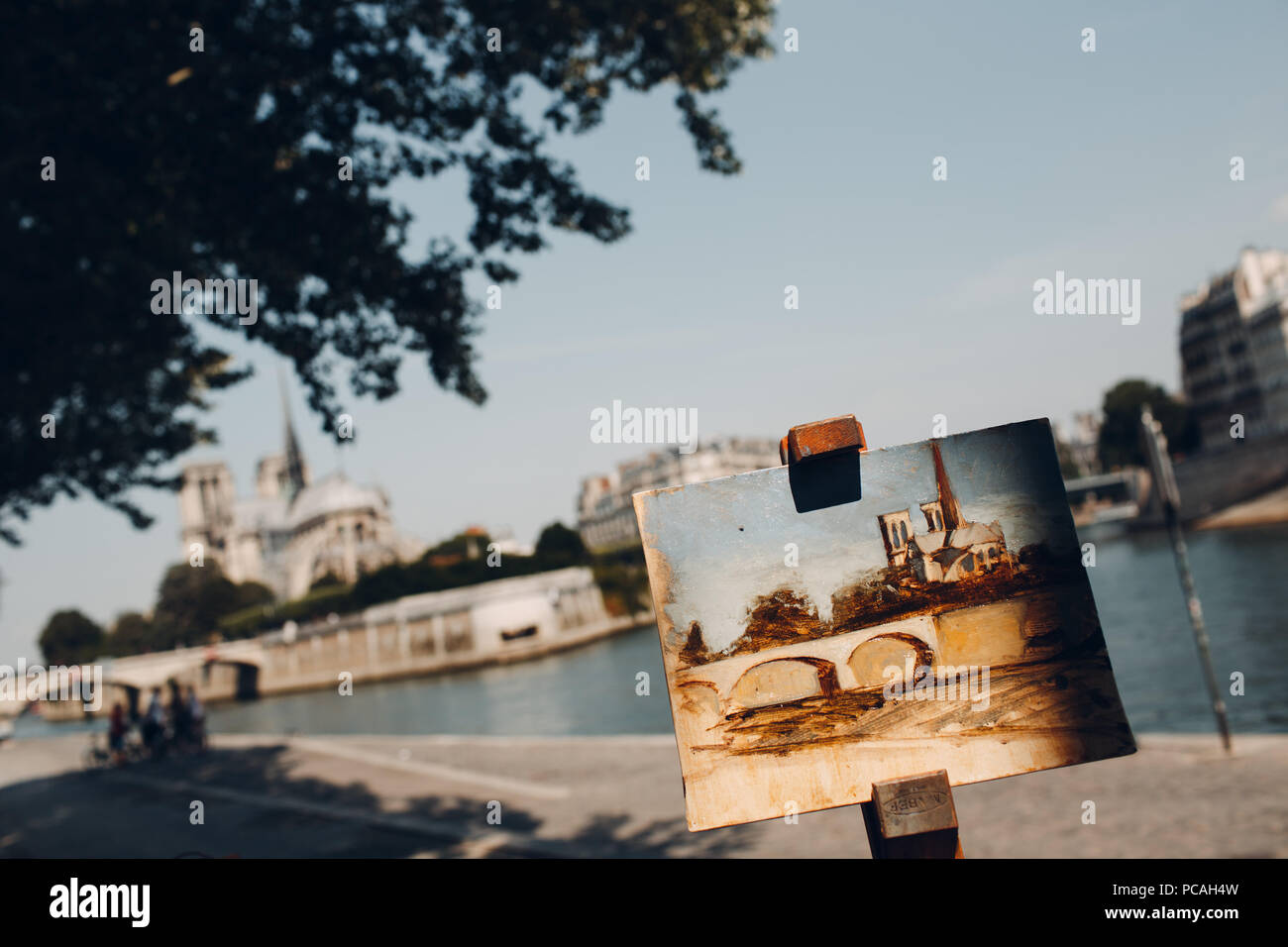 Drawing lessons outdoor Stock Photo - Alamy