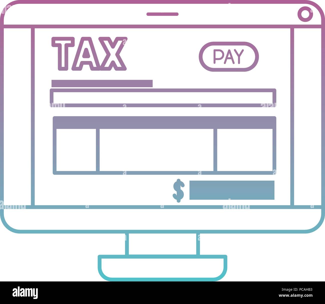 Online invoices Stock Vector Images - Alamy