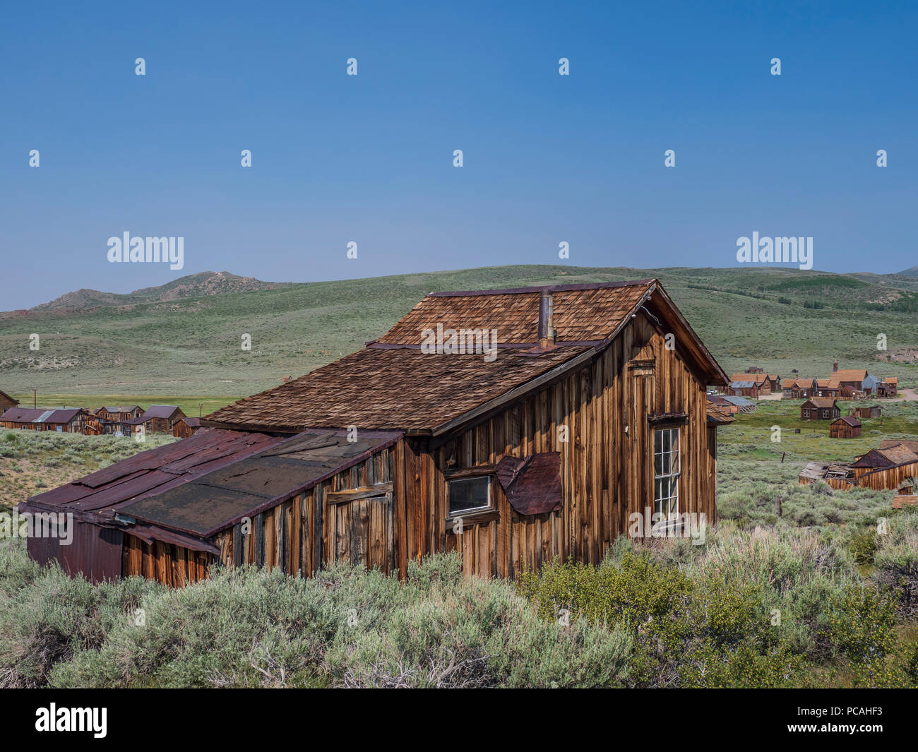 Homes and othere buildings, Bodie ghost town, Bodie State Historic Park ...