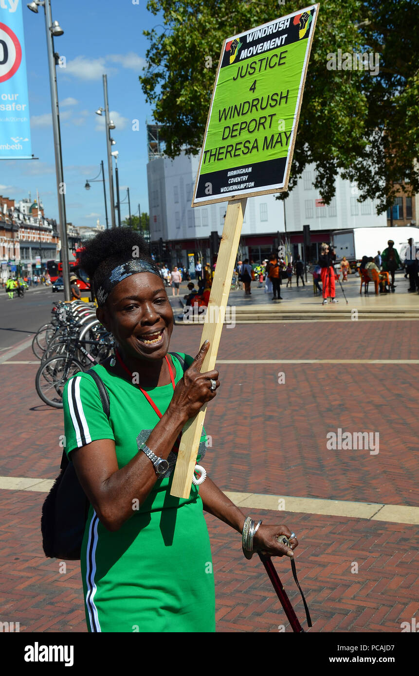 London, UK, Brixton, Windrush Square 1 August 2018 Annual march to ...
