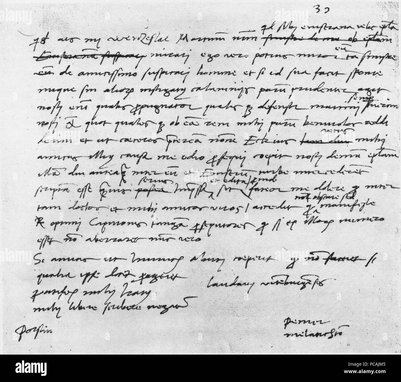 Draft of a letter Black and White Stock Photos & Images - Alamy