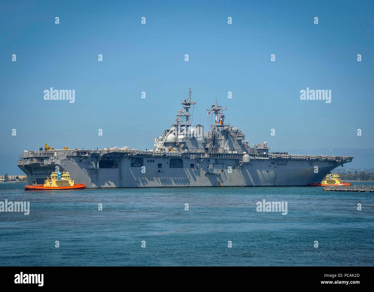 SAN DIEGO (Jul. 31, 2018) Amphibious assault ship USS Boxer (LHD 4 ...