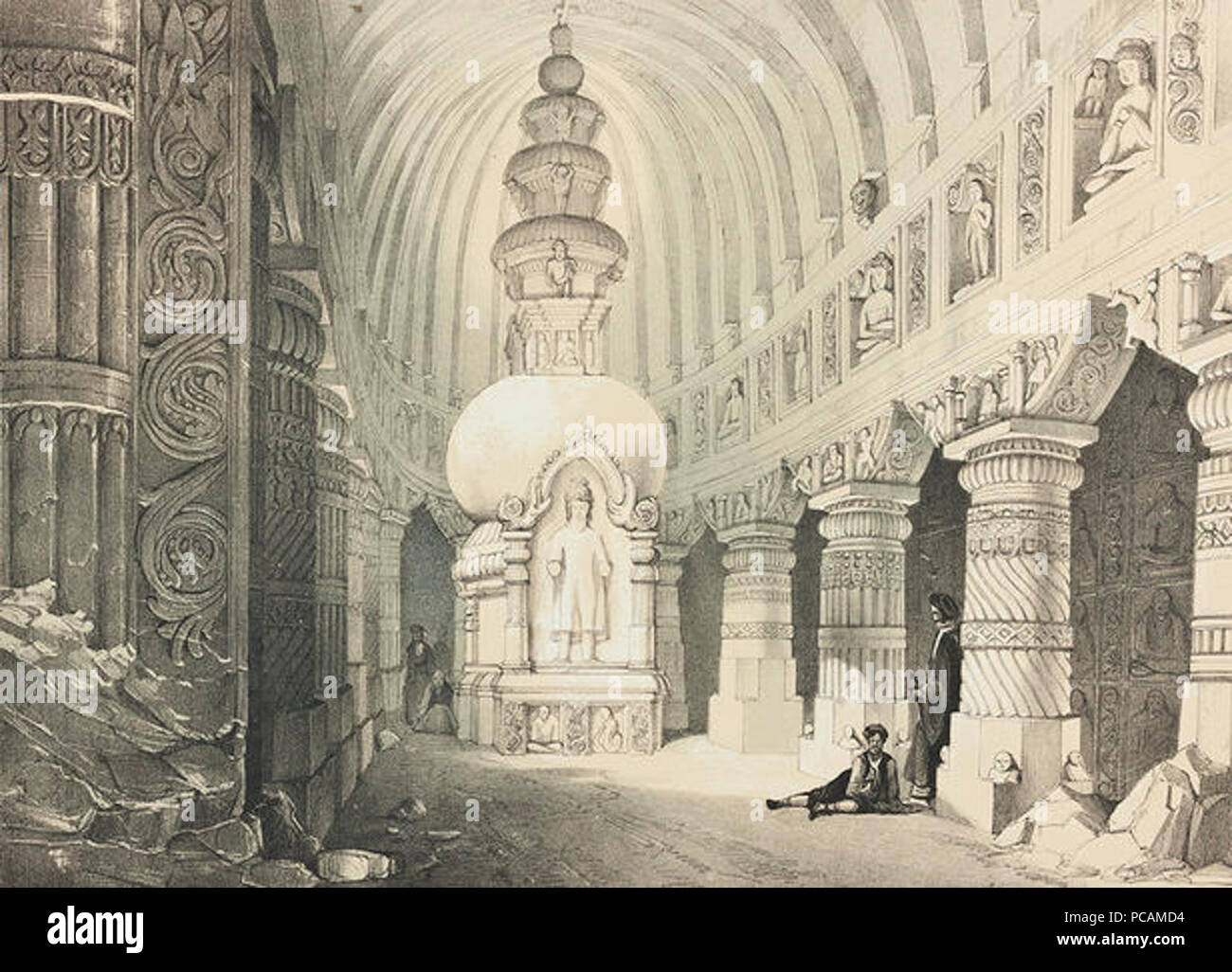 Ajanta cave 19 hi-res stock photography and images - Alamy
