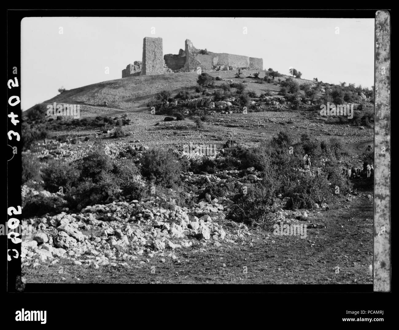 Ajlun District. Kalaat Er-Rabad. As seen from the west Stock Photo - Alamy