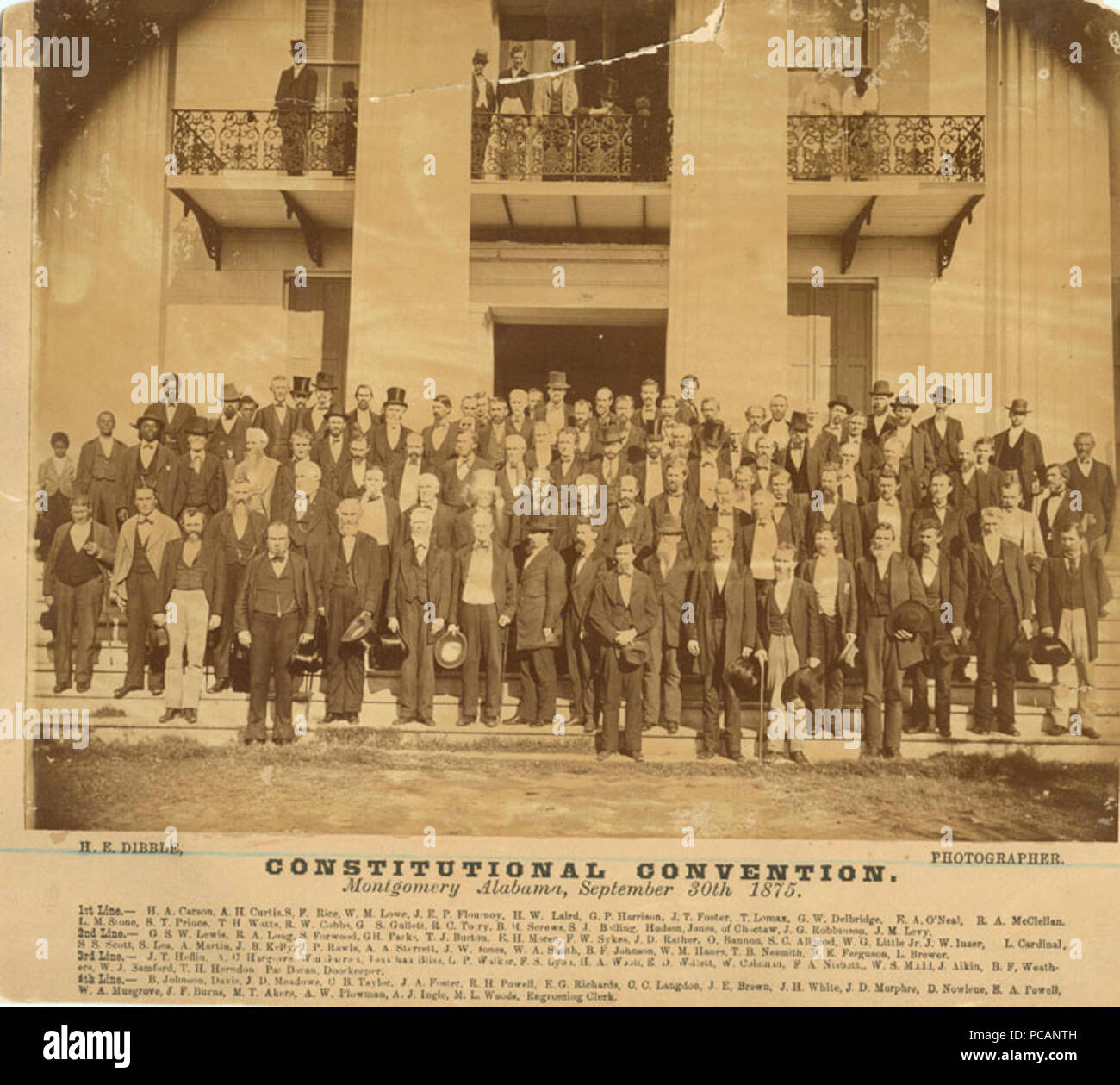 Alabama 1875 Constitutional Convention Stock Photo - Alamy