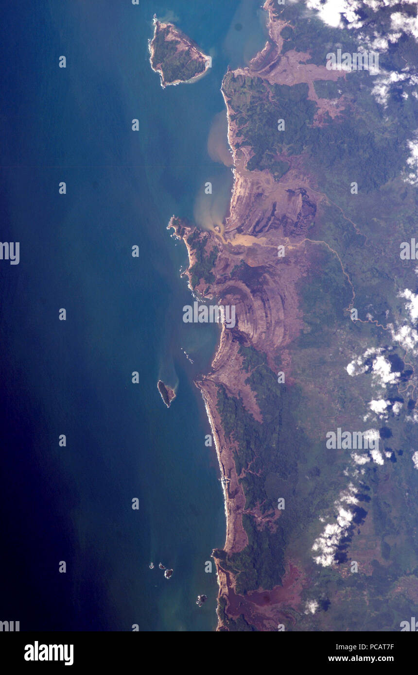 Tsunami damage, northwestern Sumatra (Indonesia) is featured in this ...