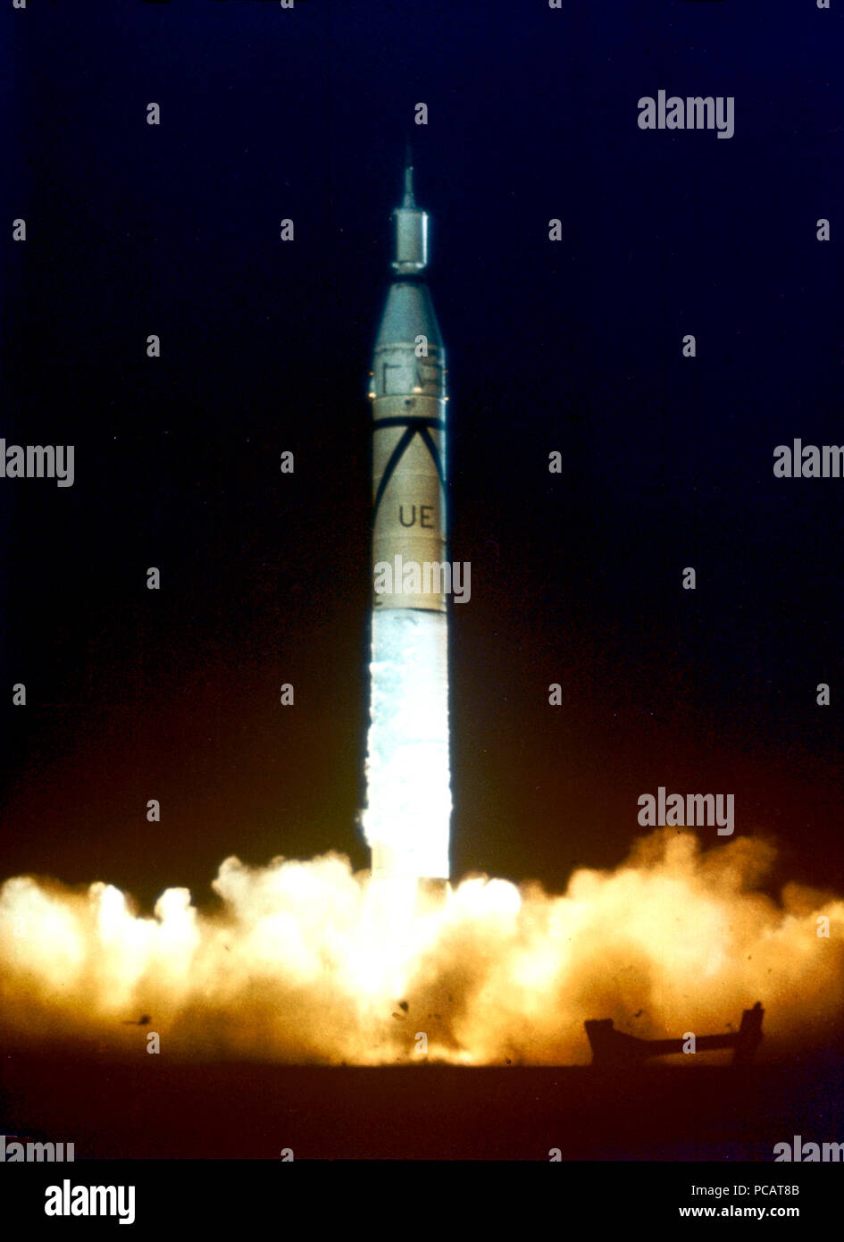 Launch of Jupiter-C/Explorer 1 at Cape Canaveral, Florida on January 31 ...