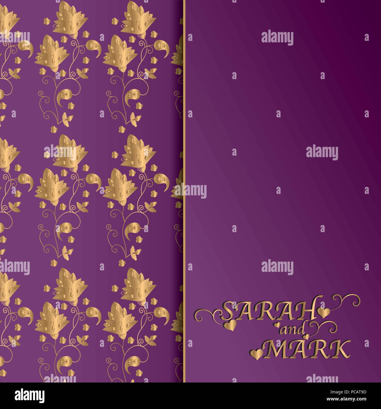 Luxury wedding invitation frame mandala hi-res stock photography and ...