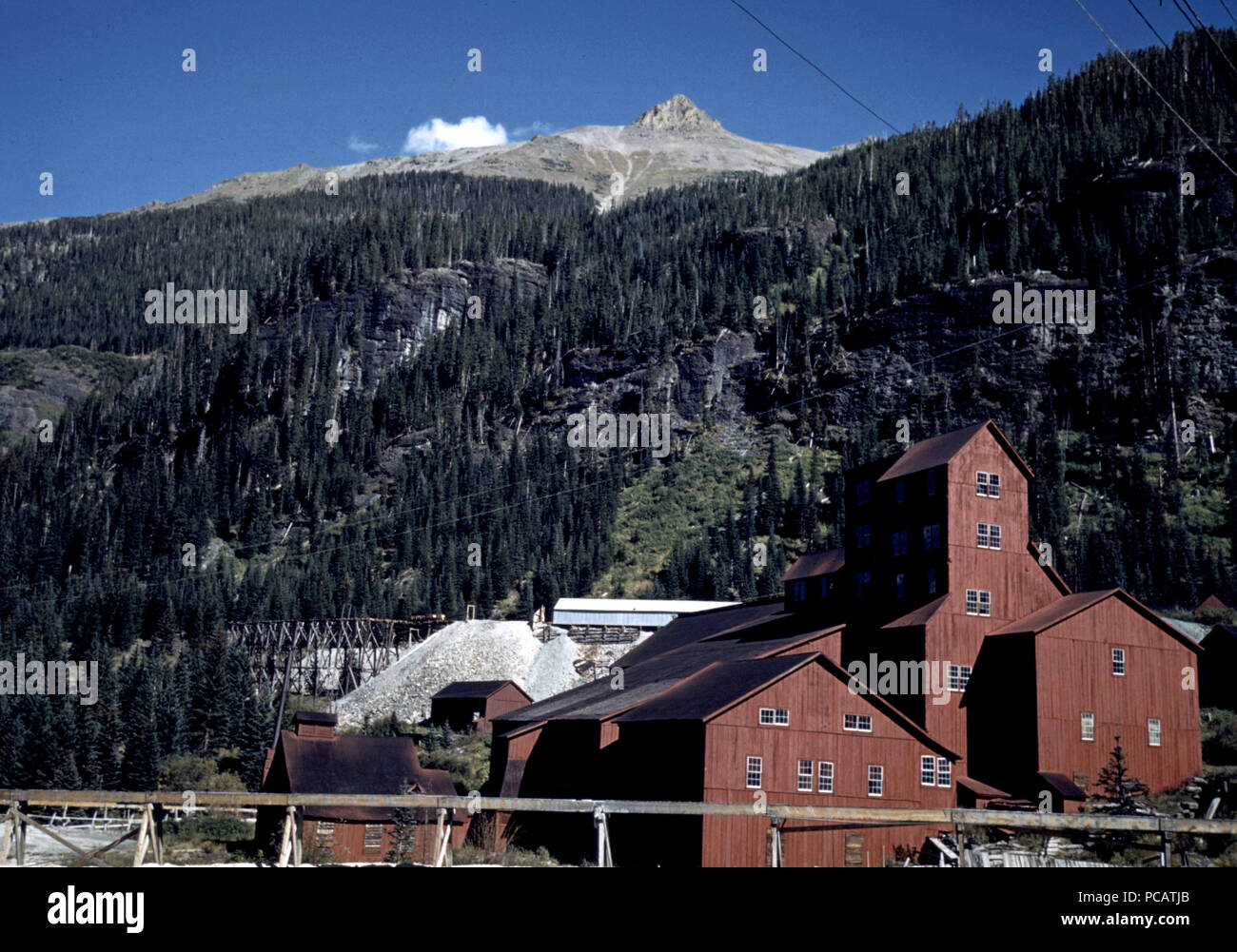Mill at the Camp Bird Mine, Ouray [County], Colorado October 1940 Stock ...