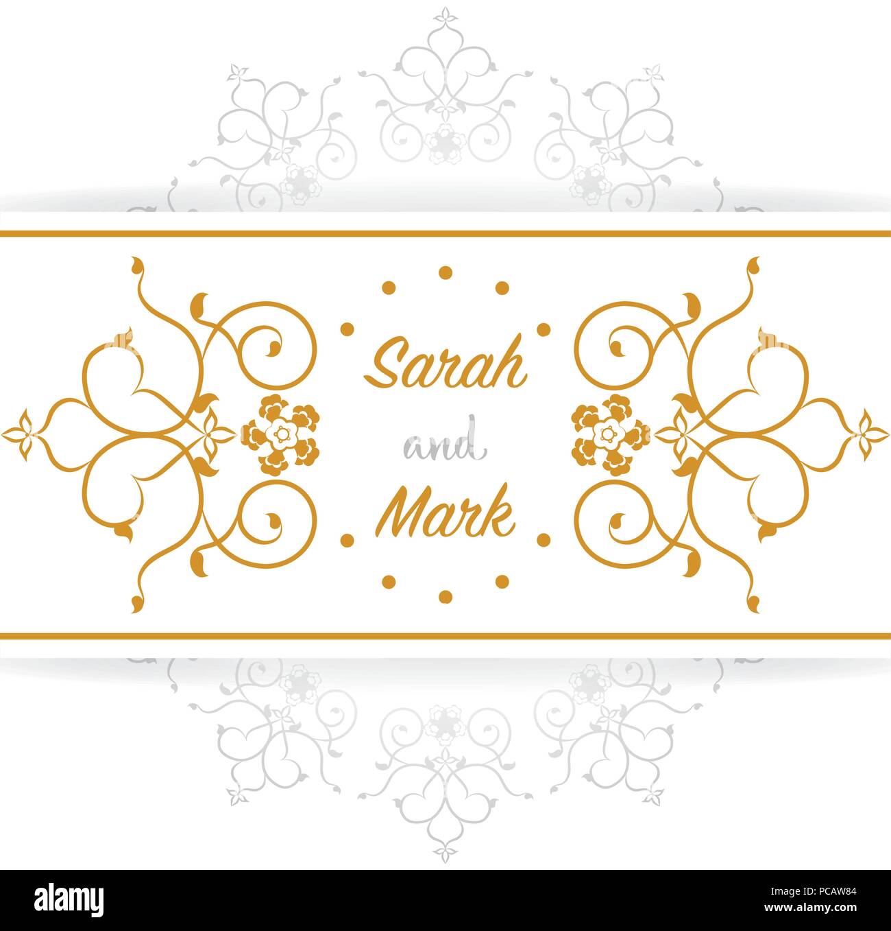 Wedding Elegant Invitation Stock Vector Image & Art - Alamy