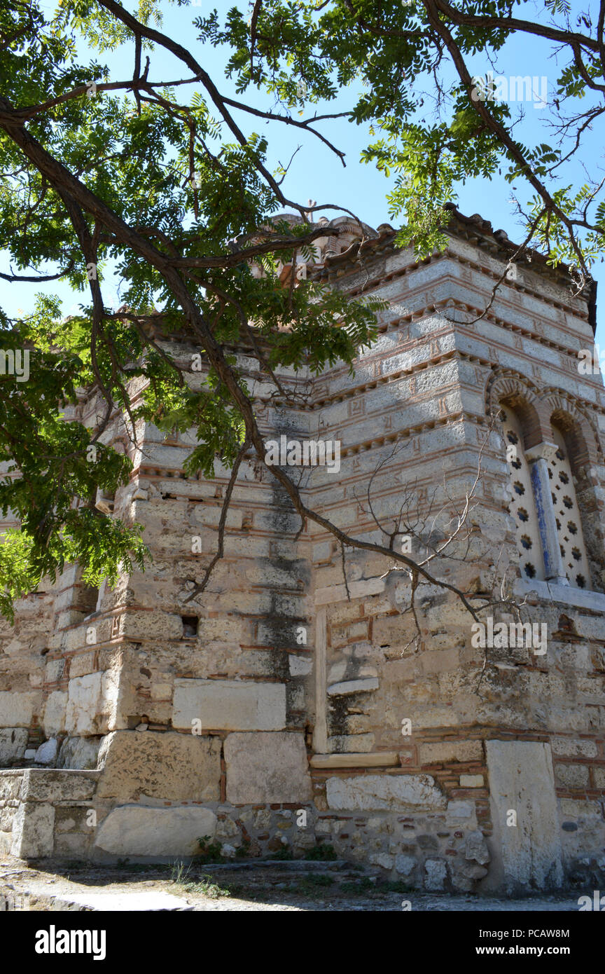 Parthenon and Acropolis of Аthens, Old Church Stock Photo - Alamy