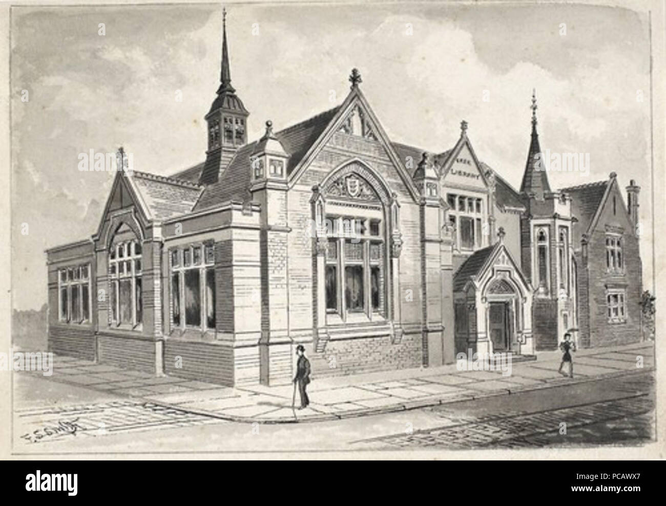 7 The Free Library, Beverley Road, Hull , 1880-1920 Stock Photo - Alamy