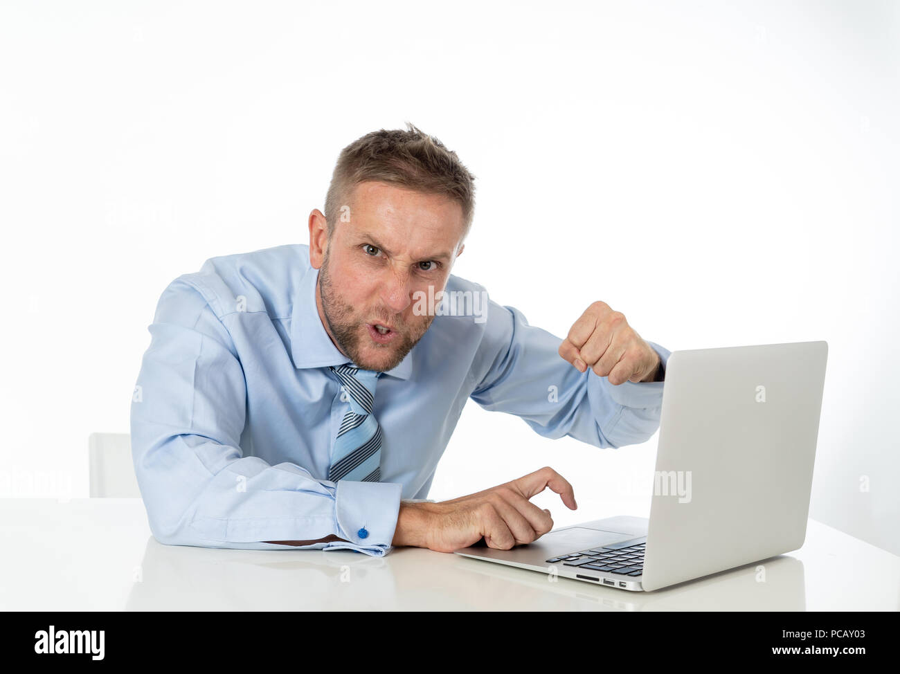 Business, people, deadline and technology concept - stressed ...