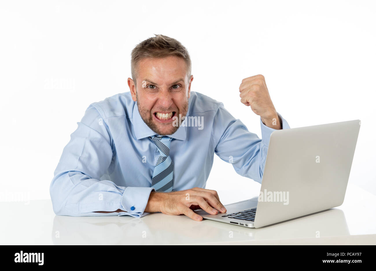 Business, people, deadline and technology concept - stressed ...