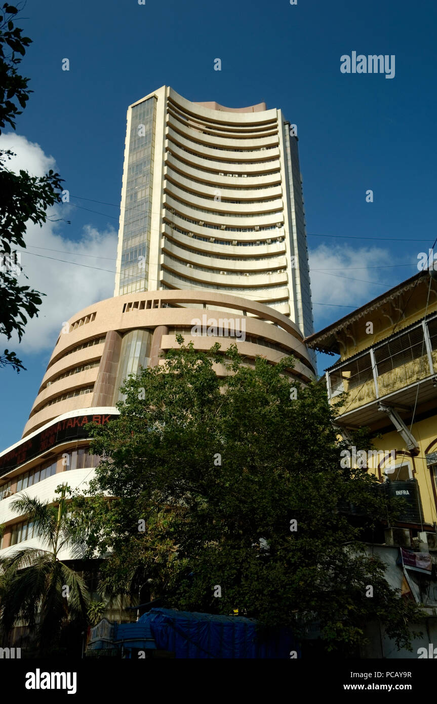 Old structure of Share market Bombay Stock Exchange Building Mumbai ...