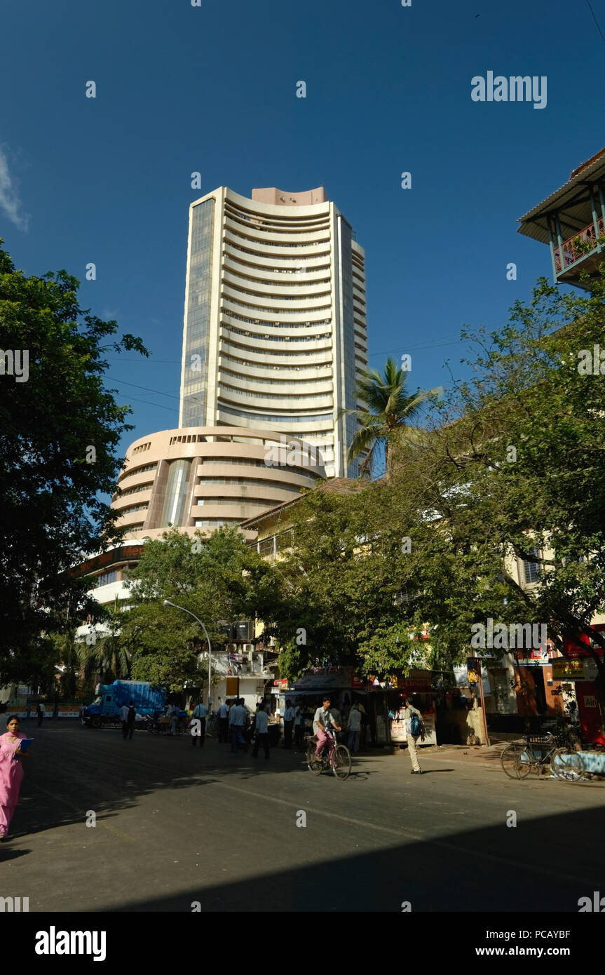 Old structure of Share market Bombay Stock Exchange Building Mumbai ...