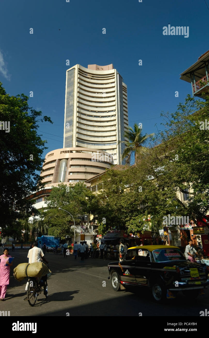 Old structure of Share market Bombay Stock Exchange Building Mumbai ...